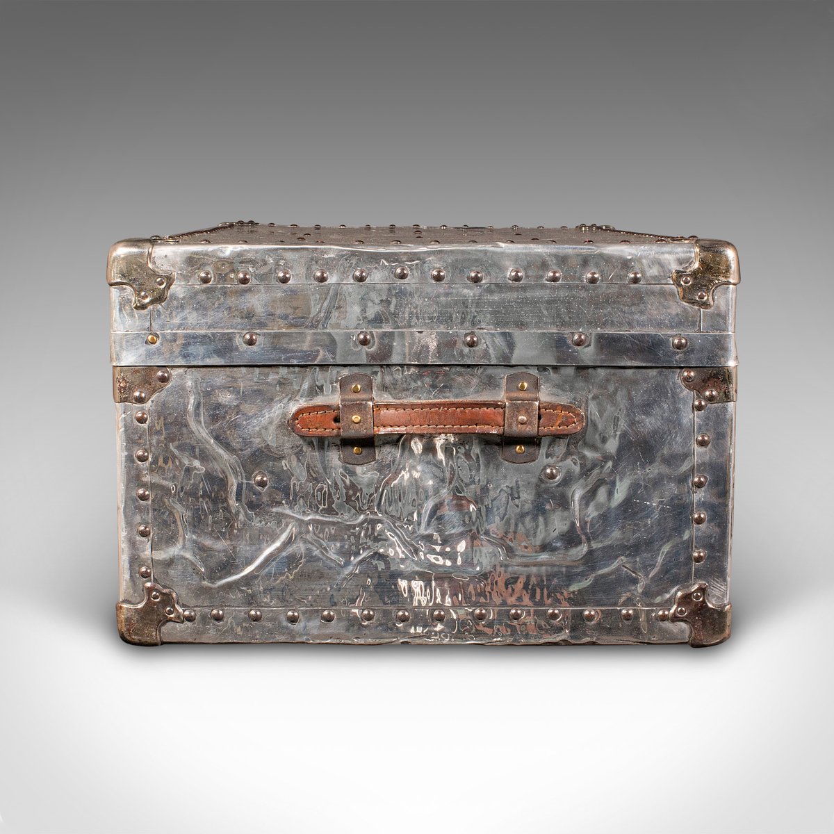 Large Antique Edwardian Continental Shipping Chest, 1890s for sale at ...