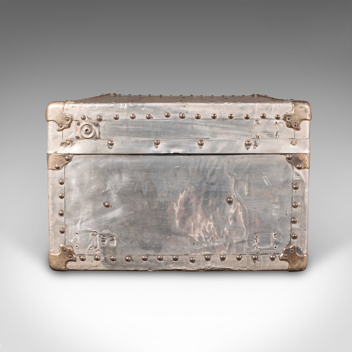 Large Antique Edwardian Continental Shipping Chest, 1890s for sale at ...