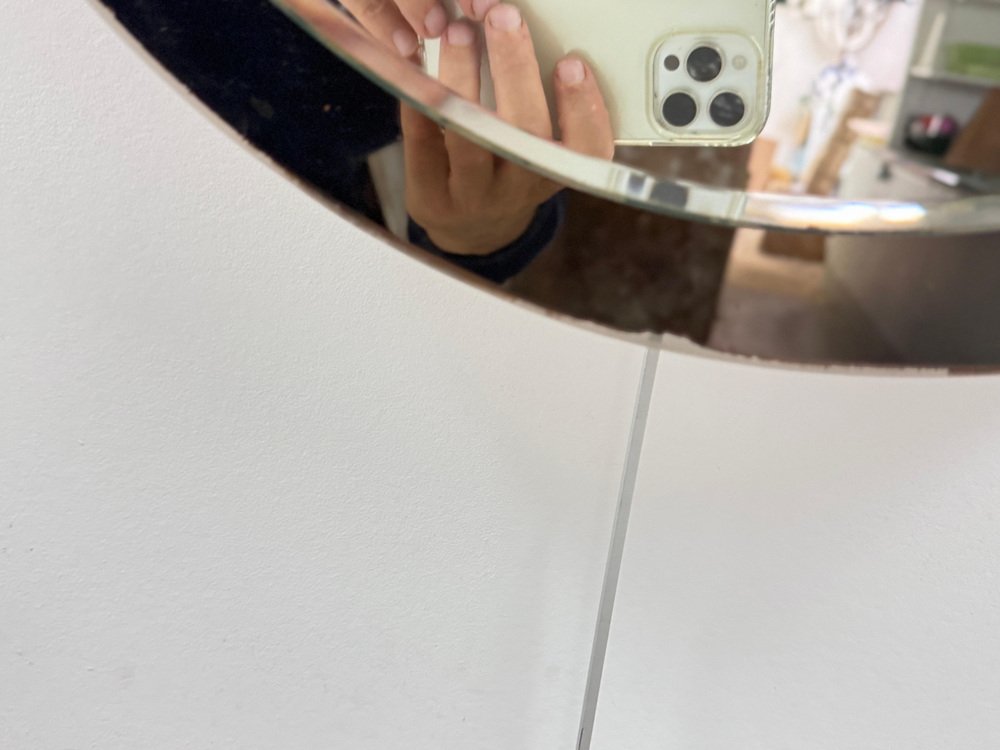 Italian Oval Mirror by Antonio Lupi by Crystal Luxor, 1970s for sale at ...