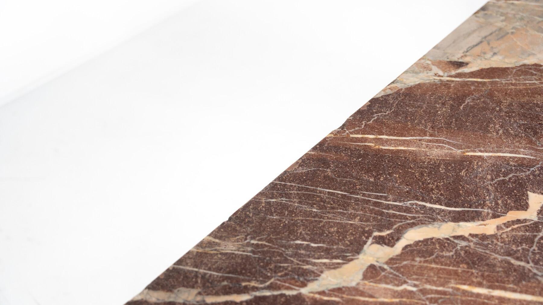 Mid-Century Modern Marble and Iron Console for sale at Pamono