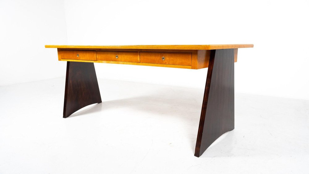 Mid-Century Modern Desk attributed to Erich Stratmann, Germany, 1950s ...