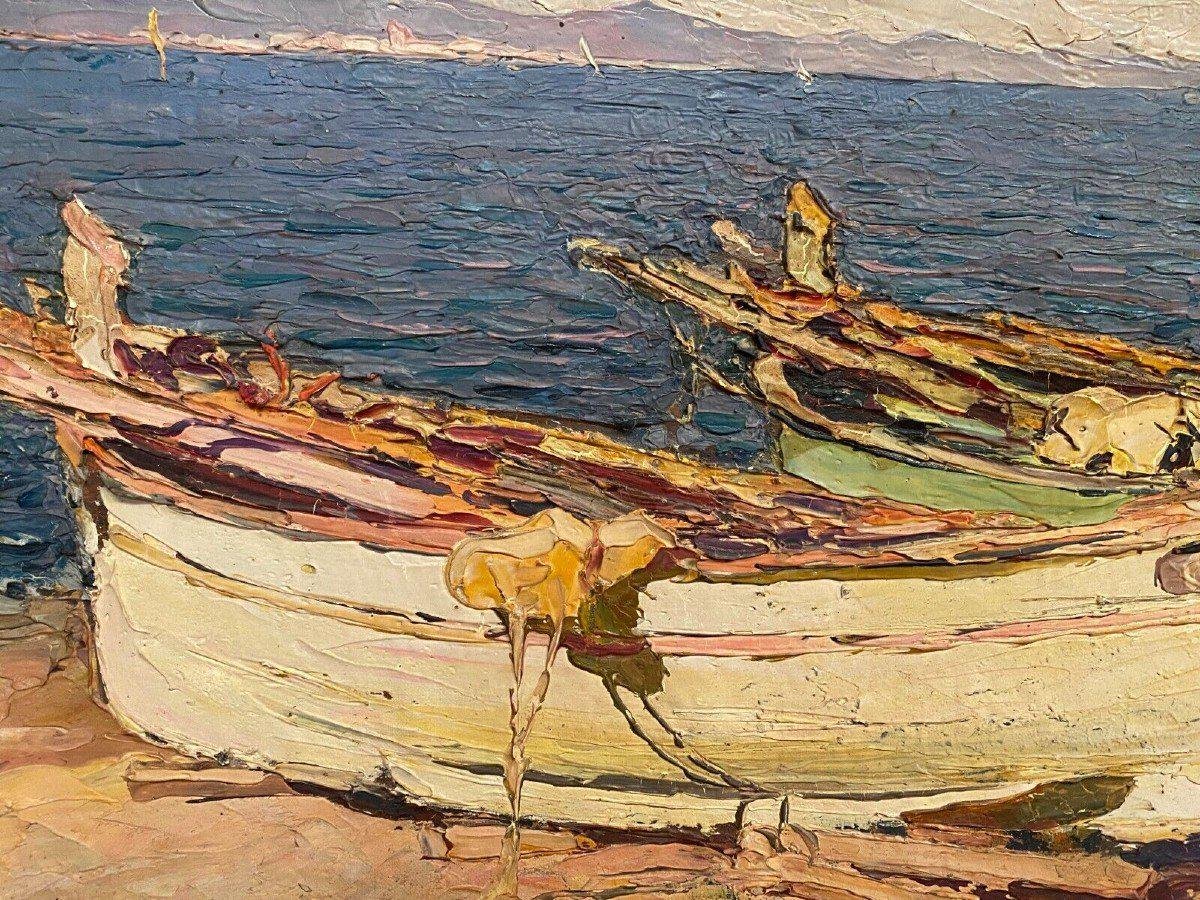 Louis Bonamici, Fishing Boats, Oil on Canvas, 20th Century for sale at ...