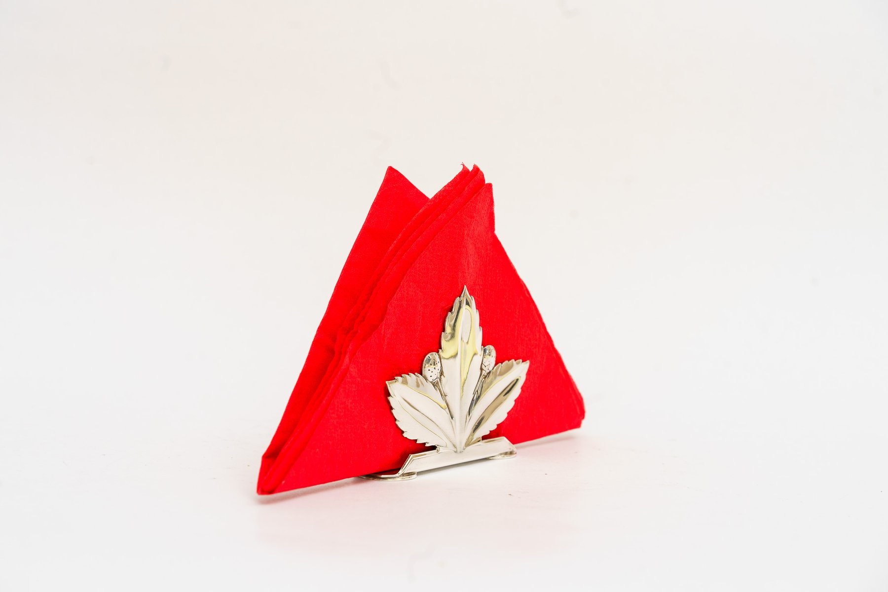 Art Deco Silvered Napkin Holder, Vienna, 1920s for sale at Pamono