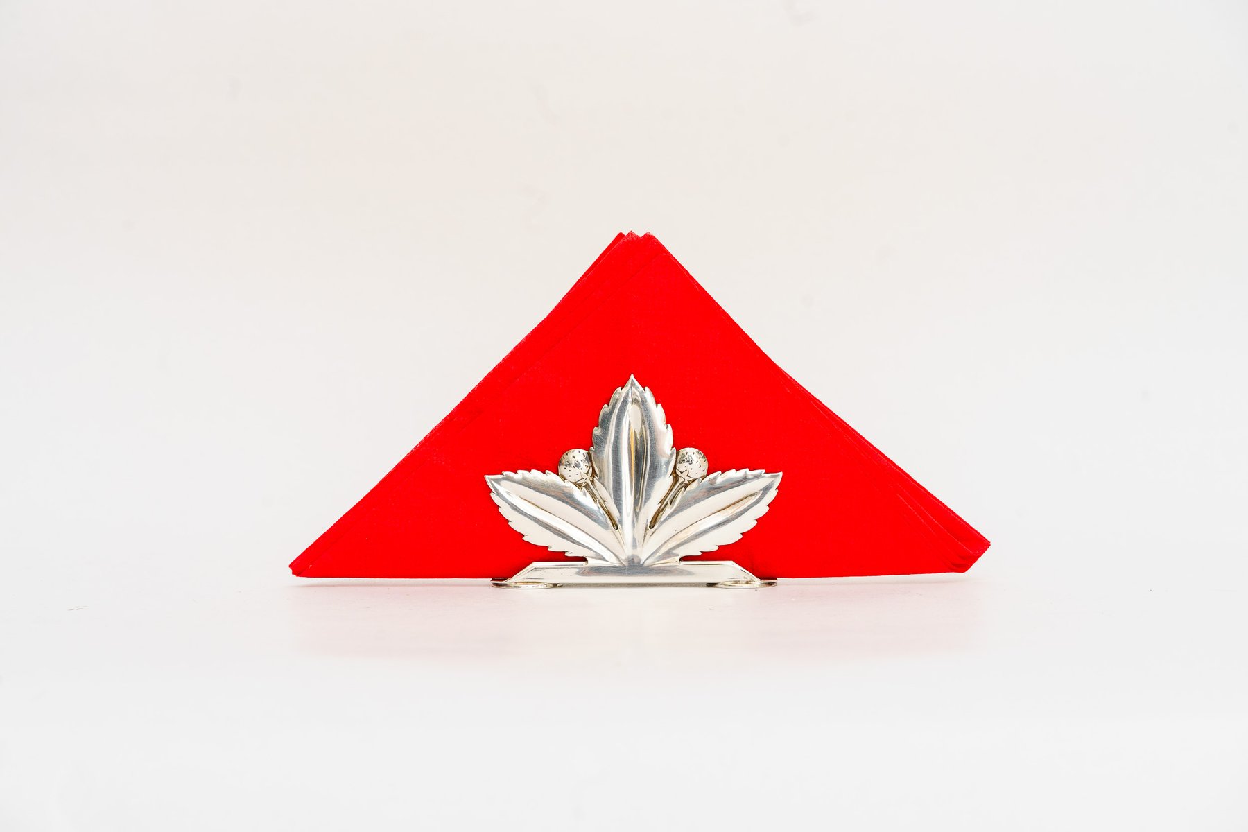 Art Deco Silvered Napkin Holder, Vienna, 1920s for sale at Pamono