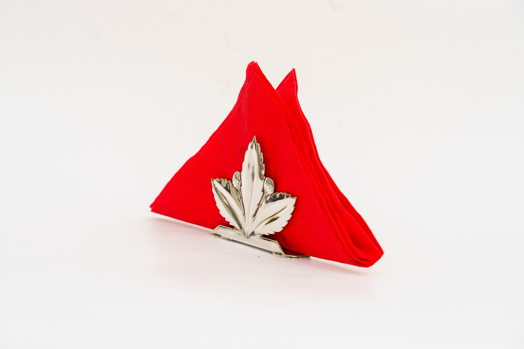 Art Deco Silvered Napkin Holder, Vienna, 1920s for sale at Pamono