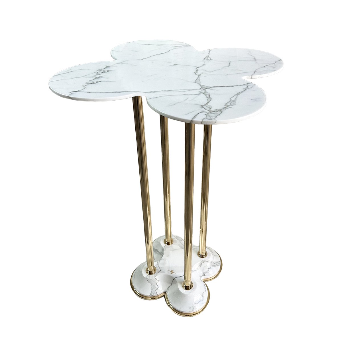 Four-Leaf Clover Table in Statuario Marble by Euromarmi Store for sale ...