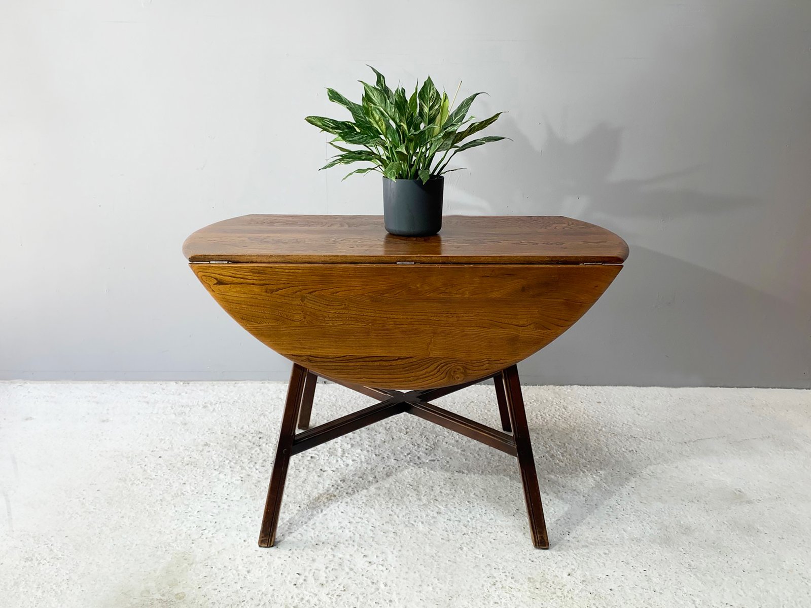 Colonial 377 Drop Leaf Table with Blue Label from Ercol, 1950s for sale ...
