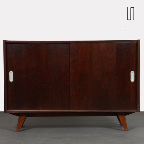 Model U-452 Dark Oak Chest by Jiri Jiroutek, 1960s for sale at Pamono