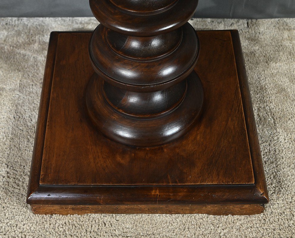 High Column in Walnut and Marble, 1920 for sale at Pamono