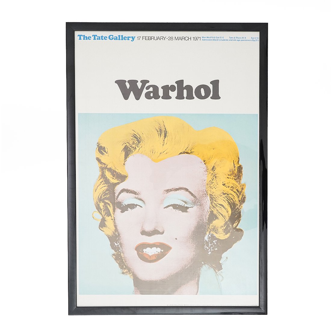 Poster at the Tate Gallery by Andy Warhol, 1971 for sale at Pamono