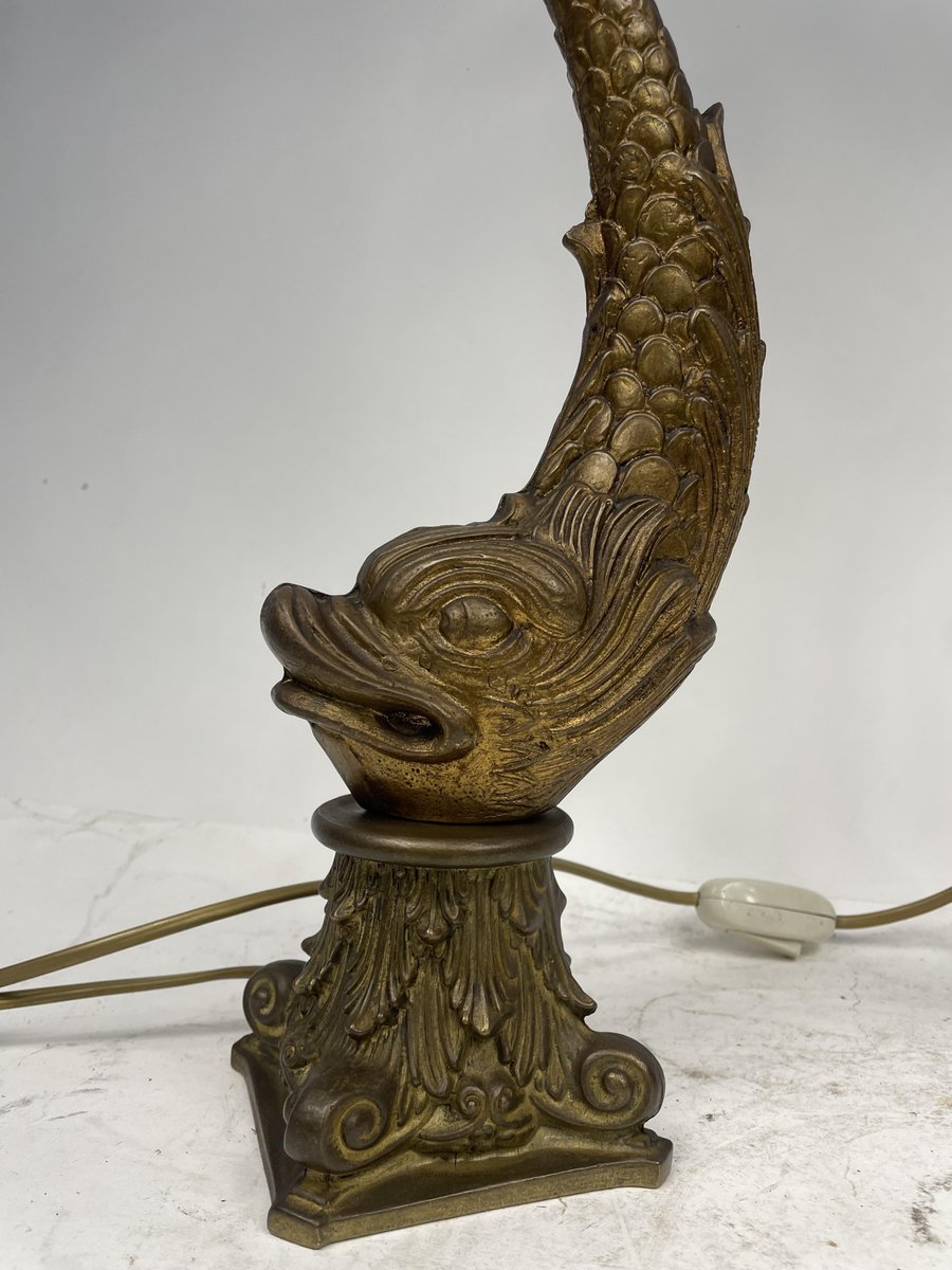 Vintage Brass Lamps, 1920s, Set of 2 for sale at Pamono