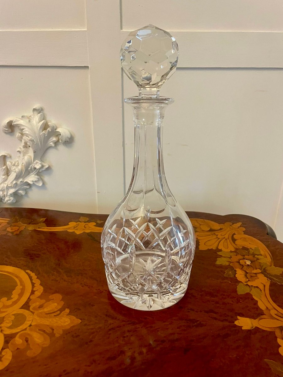 Victorian Cut Glass Decanter, 1880s for sale at Pamono