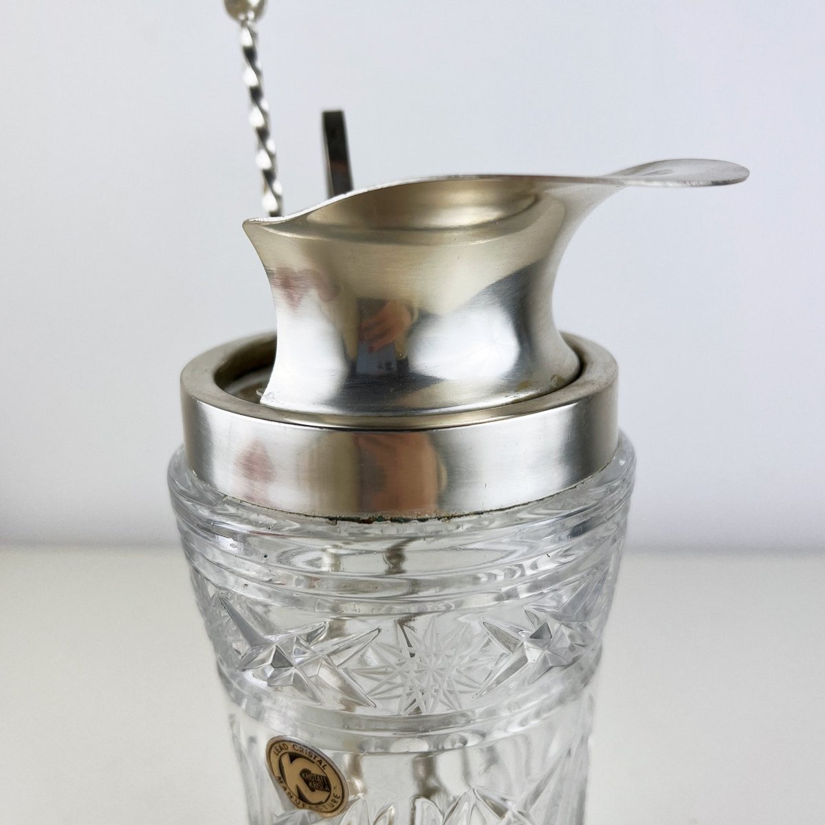 Mid-Century Italian Crystal Cocktail Mixer with Bar Tools, 1940s, Set ...