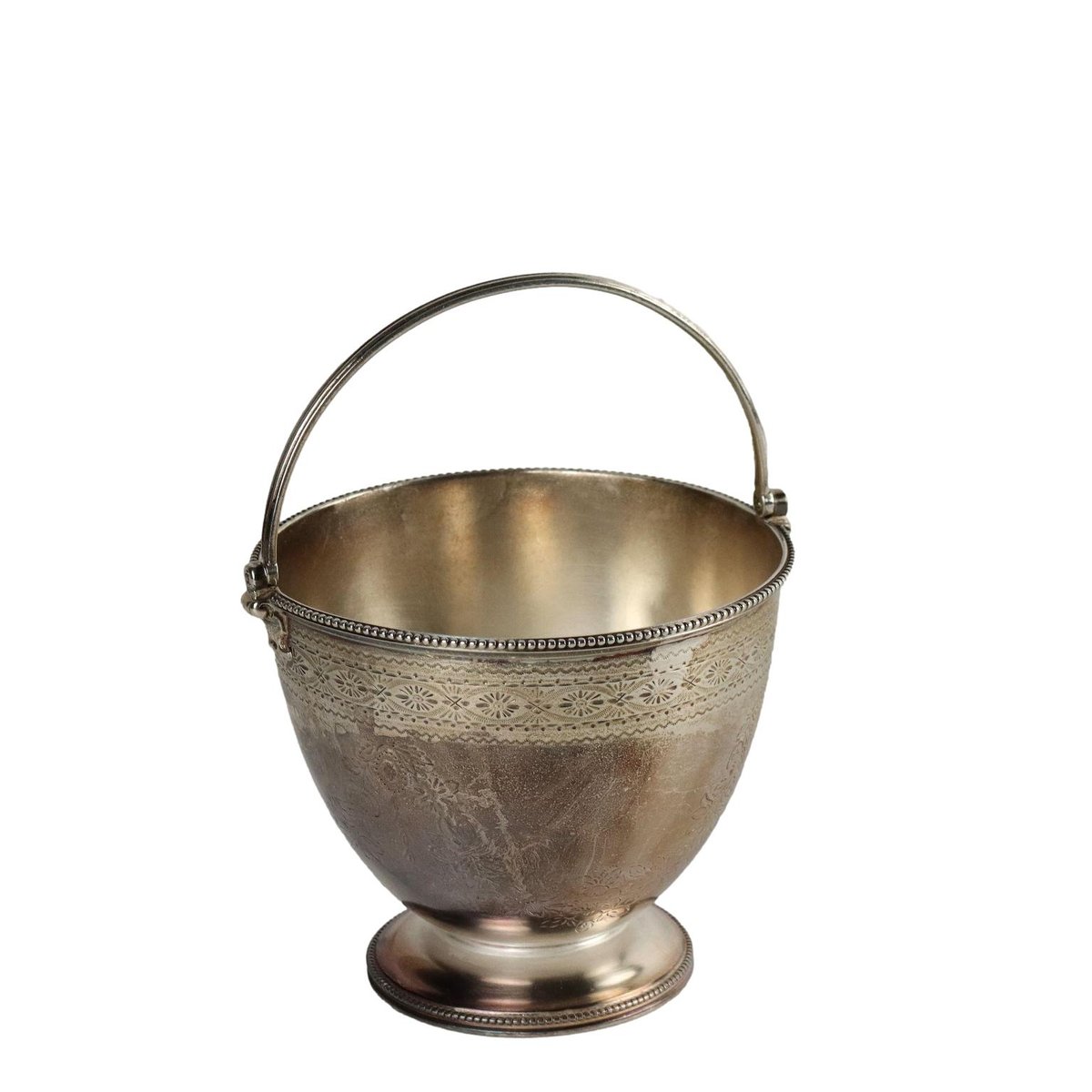 Antique Ice Bucket in Silver by Edward and John Barnard for sale at Pamono
