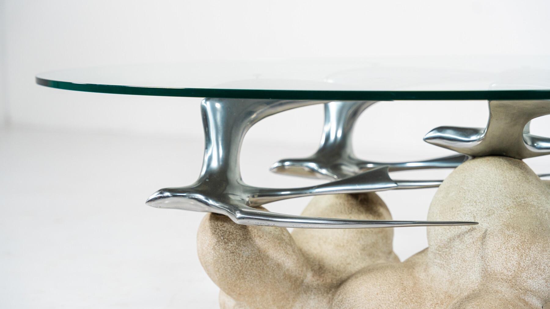 Mid-Century Modern Bird Coffee Table, 1970s for sale at Pamono
