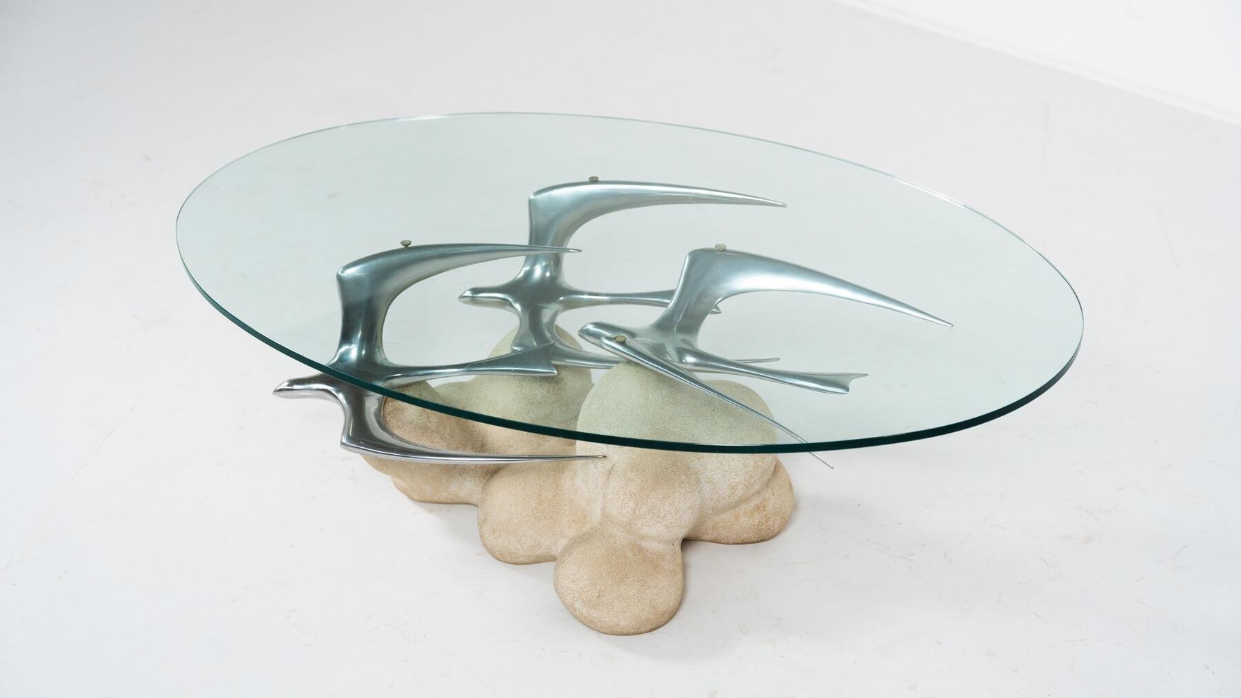Mid-Century Modern Bird Coffee Table, 1970s for sale at Pamono
