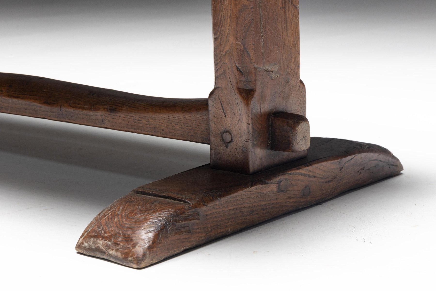 French Rustic Naive Dining Table for sale at Pamono