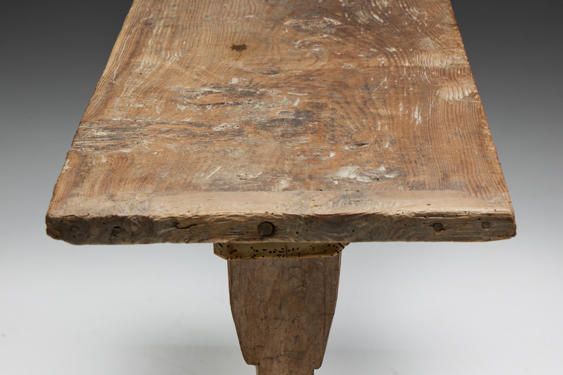 Rustic Primitive Console Table for sale at Pamono