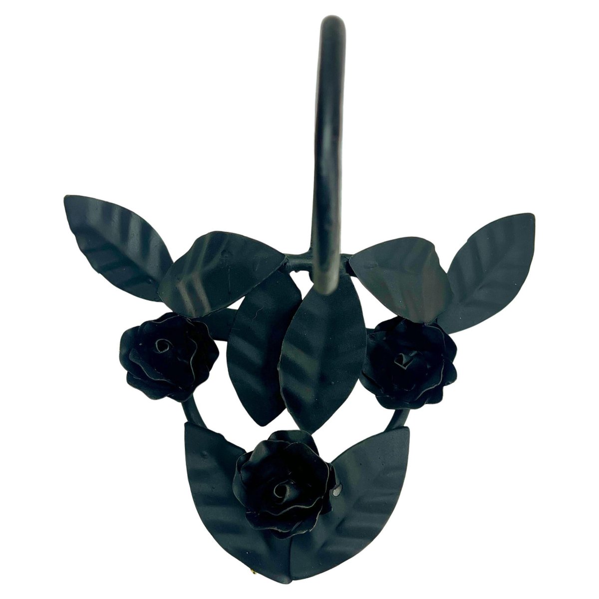 Art Nouveau Lemiere Wall Mount Wrought Iron with Glass Paste Shades ...