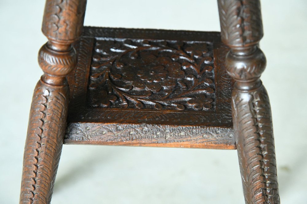 Small Eastern Carved Side Table for sale at Pamono