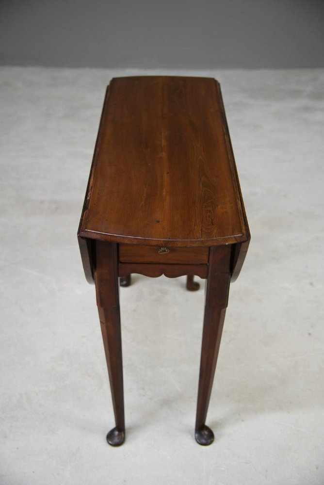 Antique Fruit Wood Drop Leaf Gate Leg Table for sale at Pamono