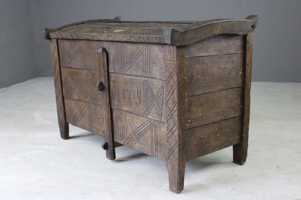 Antique Stained Beech Flour Ark for sale at Pamono