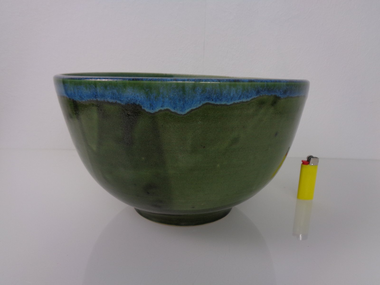 Large Danish Studio Ceramic Bowl, 1960s for sale at Pamono