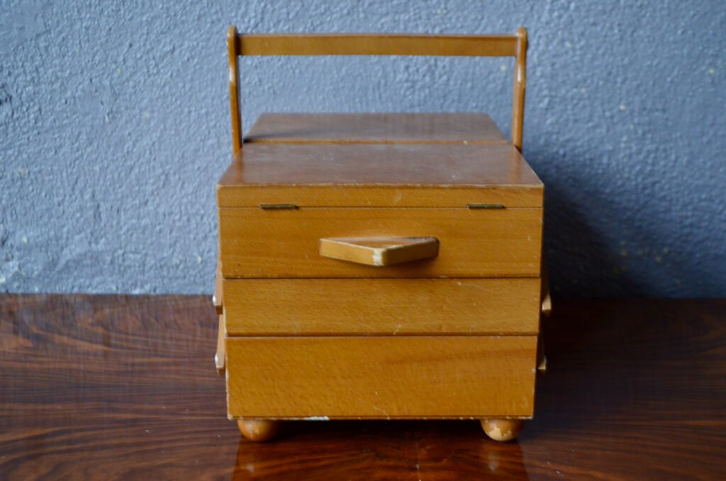 Bohemian Wooden Sewing Box for sale at Pamono