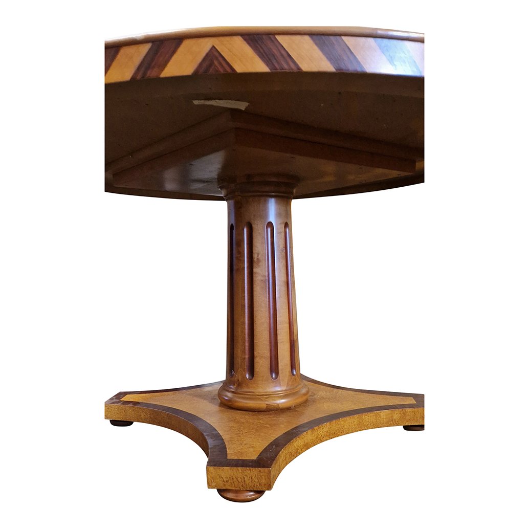First Half of the 20th Century Biedermeier Circular Living Room Table ...