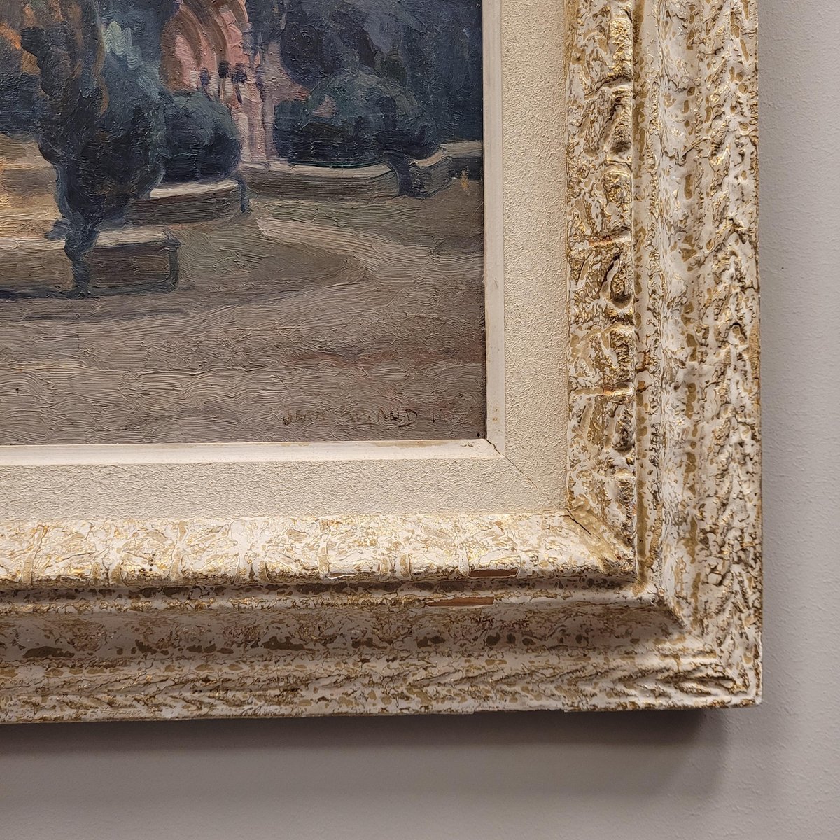 Jean Rigaud, Abbey of Sorde, 1943, Oil on Board, Framed for sale at Pamono