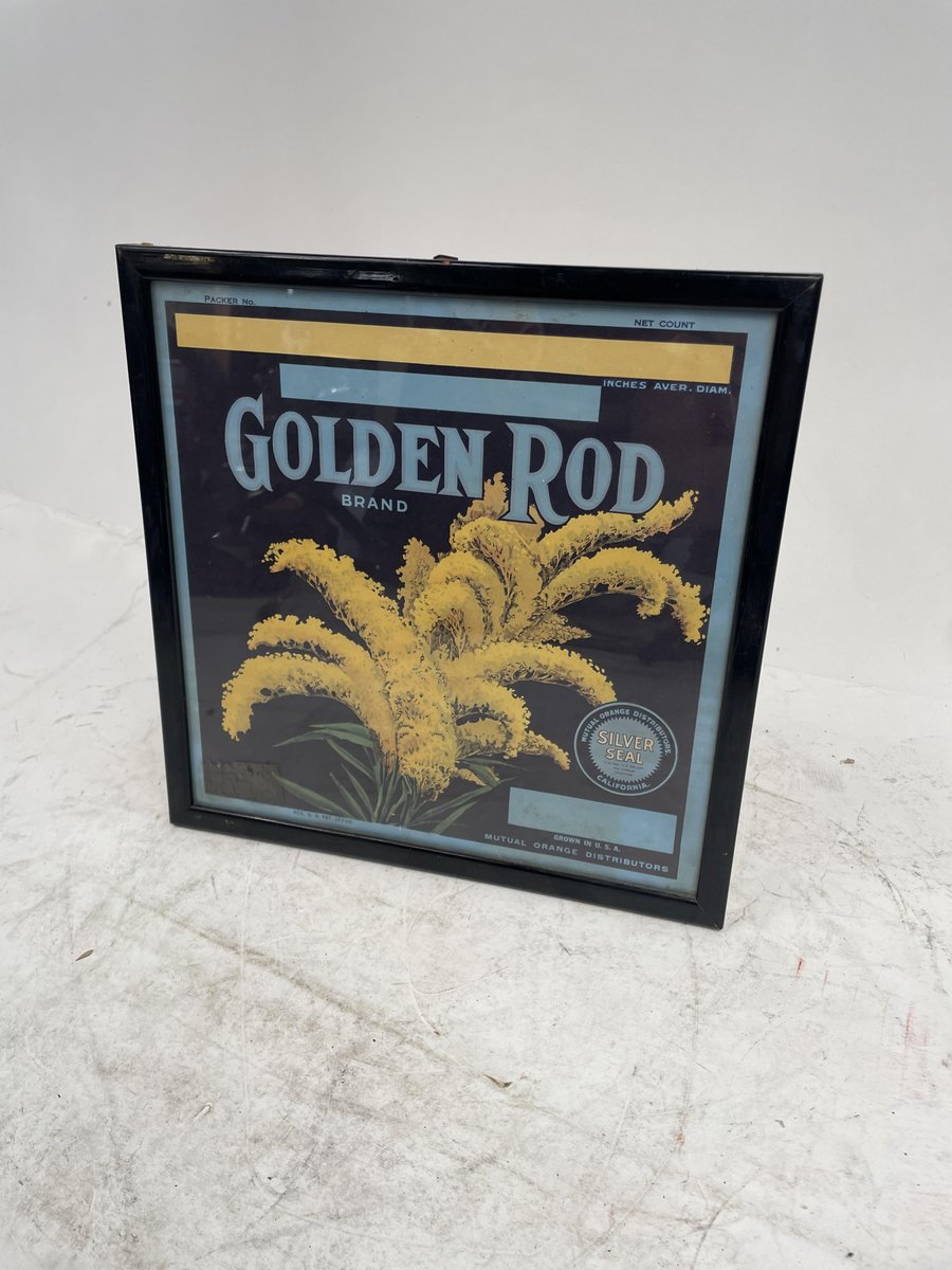 Golden Rod California Advertising Label, 1930s for sale at Pamono