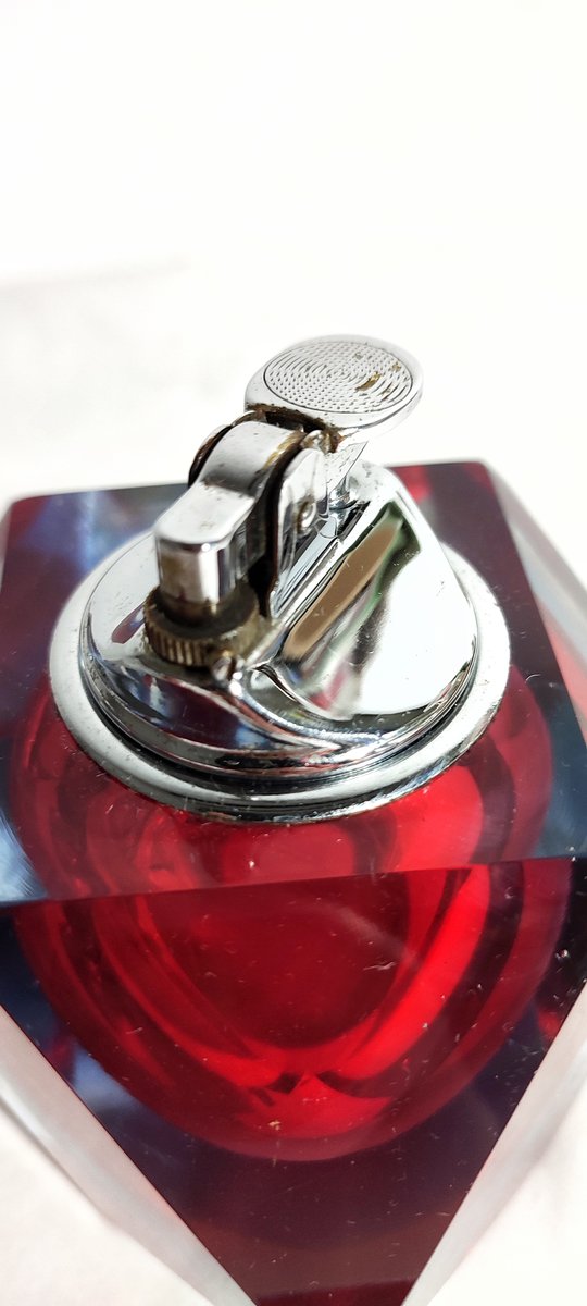 Vintage Italian Crystal Lighter, 1970s for sale at Pamono