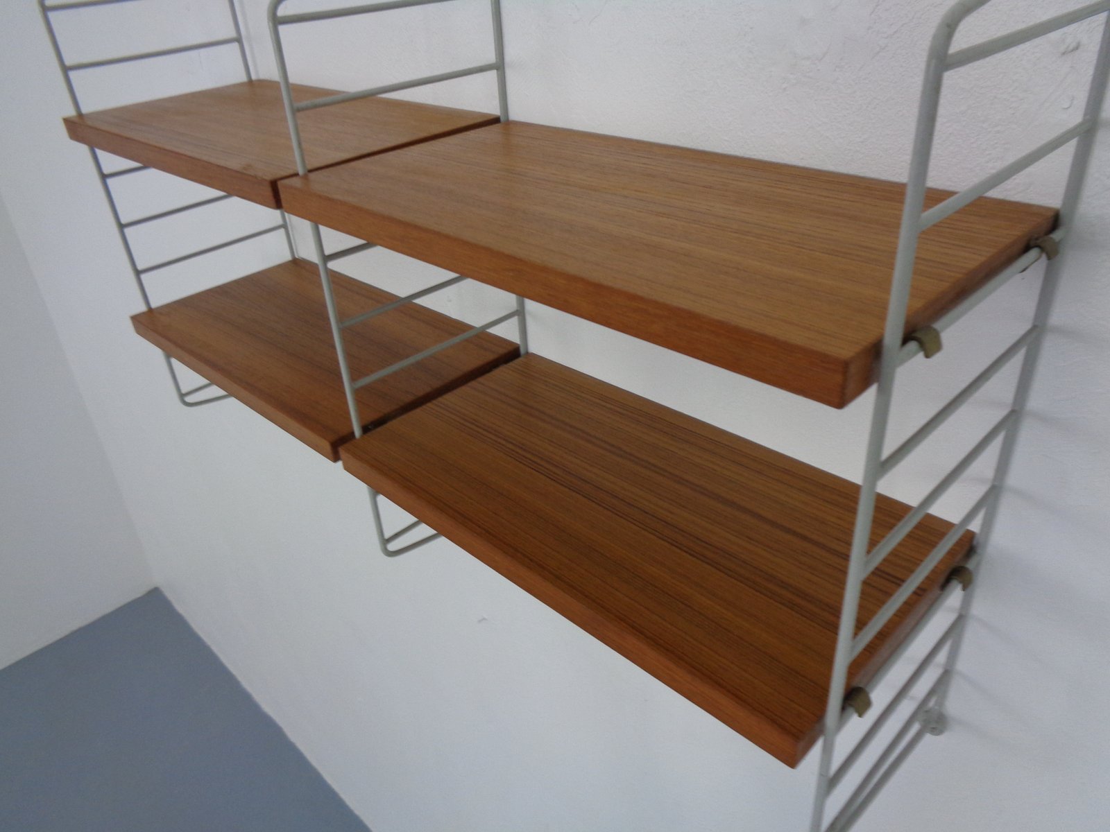 Swedish Wall Unit in Teak and Metal by Kajsa & Nils Nisse Strinning for ...