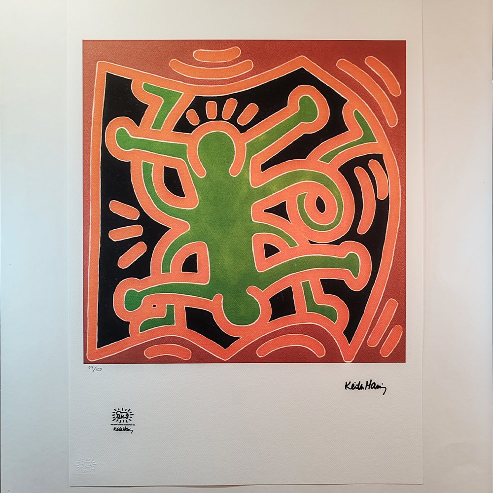 Keith Haring, Komposition, Lithographie, 1980er bei Pamono kaufen