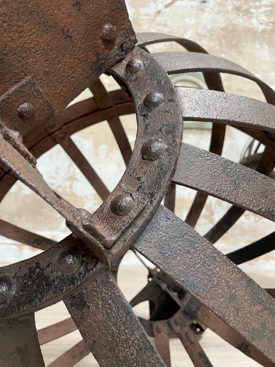 Riveted Metal Lightning Rods, Set of 2 for sale at Pamono