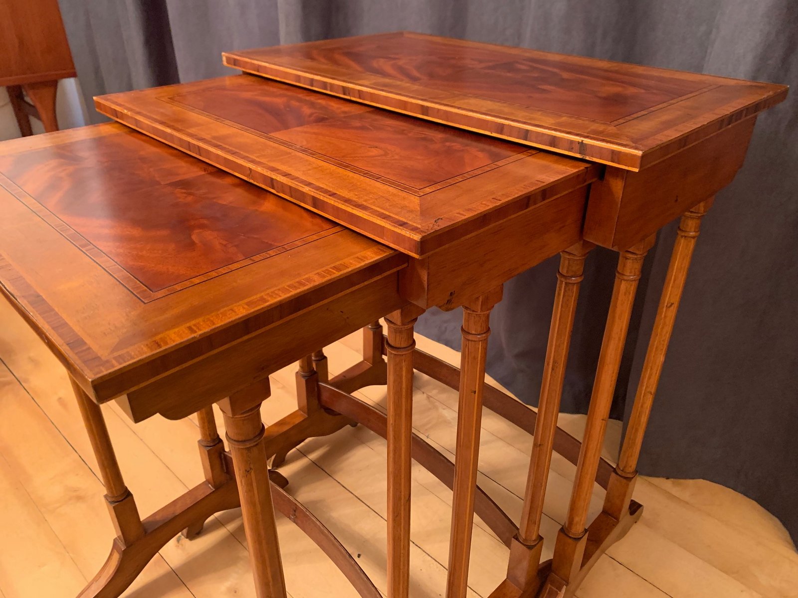 20th Century Edwardian Tables, 1890s, Set of 3 for sale at Pamono