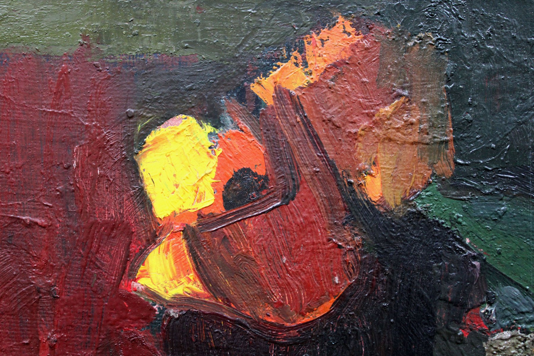 Aleksandr Rodin, Flowers, Oil Painting, 1970s for sale at Pamono