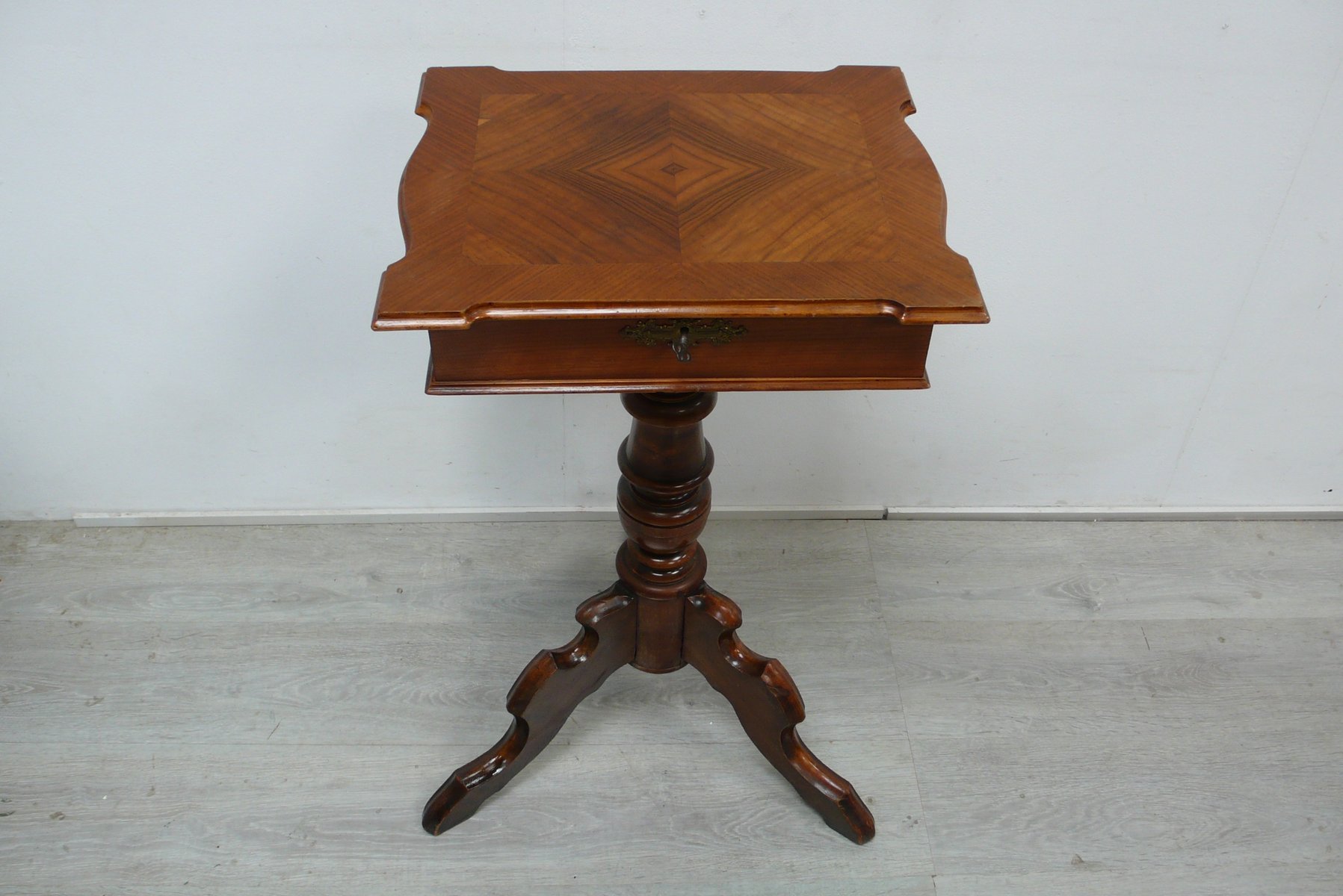 Historicism Sewing Table with Lid, 1880s for sale at Pamono