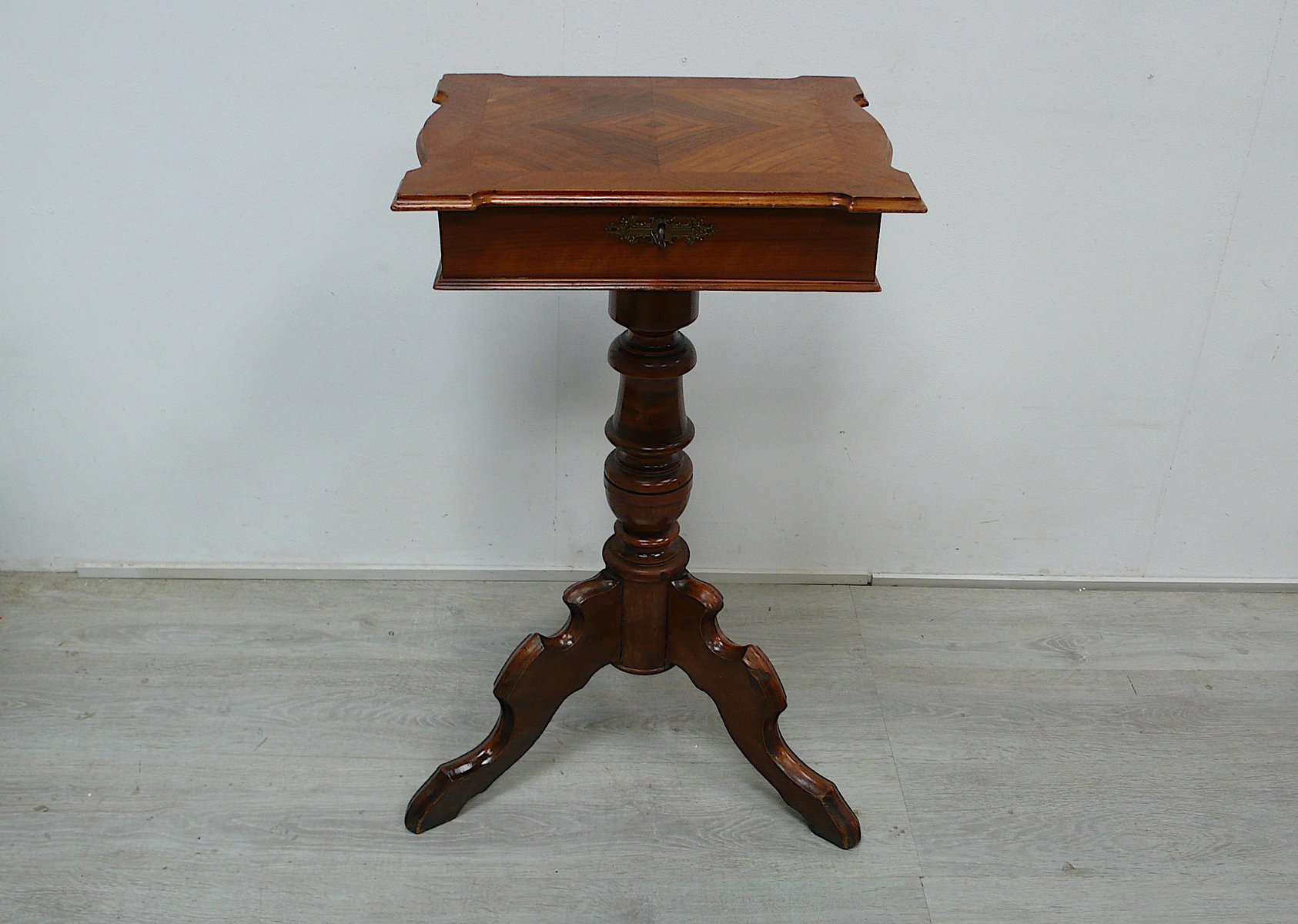 Historicism Sewing Table with Lid, 1880s for sale at Pamono