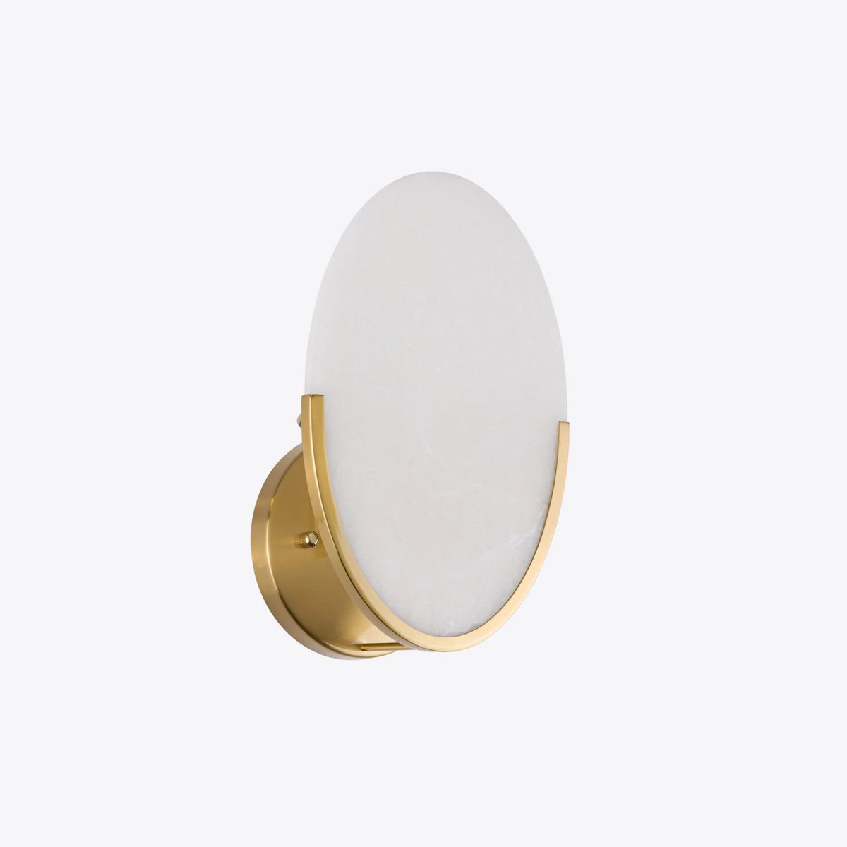 Mosman Brass Disk Wall Sconce from Pure White Lines for sale at Pamono