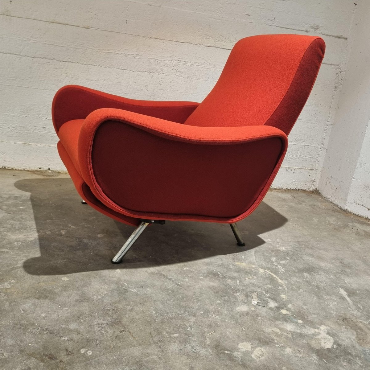 Vintage Reclining Lady Chair in Wool by Marco Zanuso for Pizzetti ...