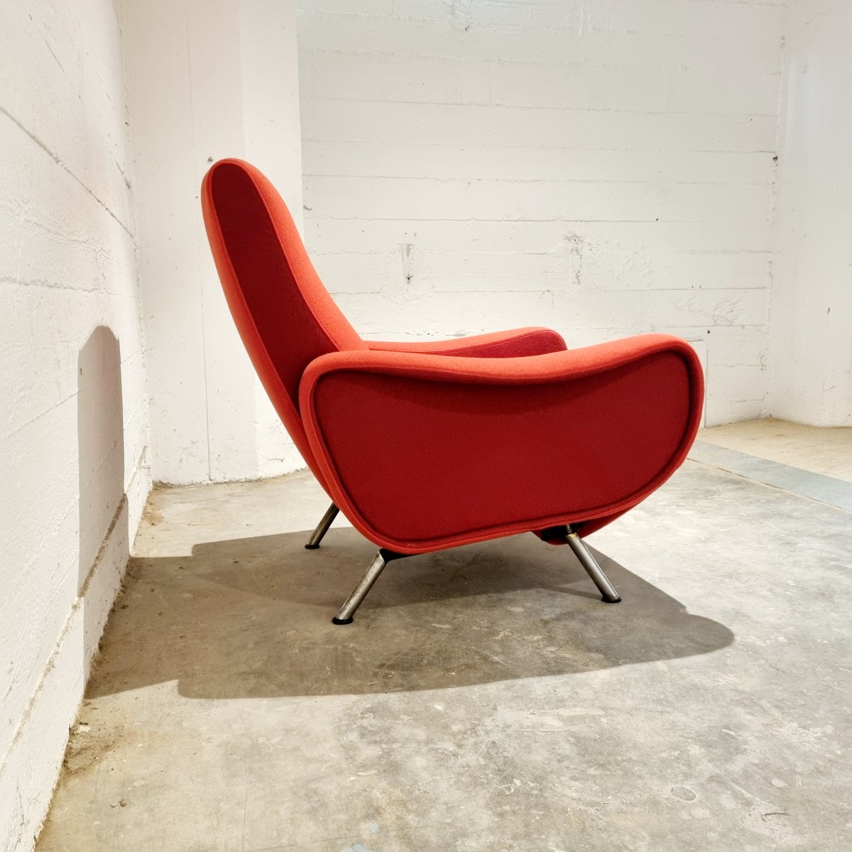 Vintage Reclining Lady Chair in Wool by Marco Zanuso for Pizzetti ...