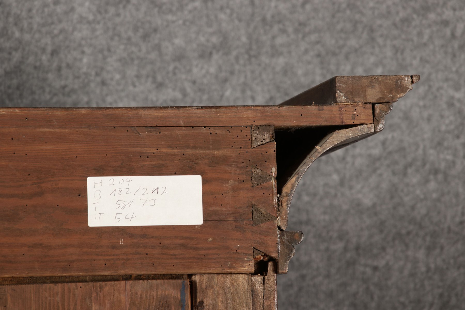 18th Century Baroque Walnut Nose Half Shaft Cabinet, 1750s for sale at ...