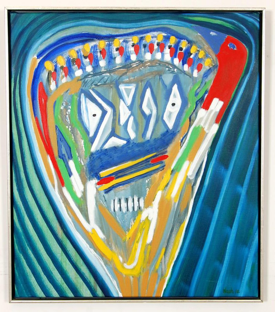 Carsten Nash, Portrait of His Brother, Oil on Canvas for sale at Pamono