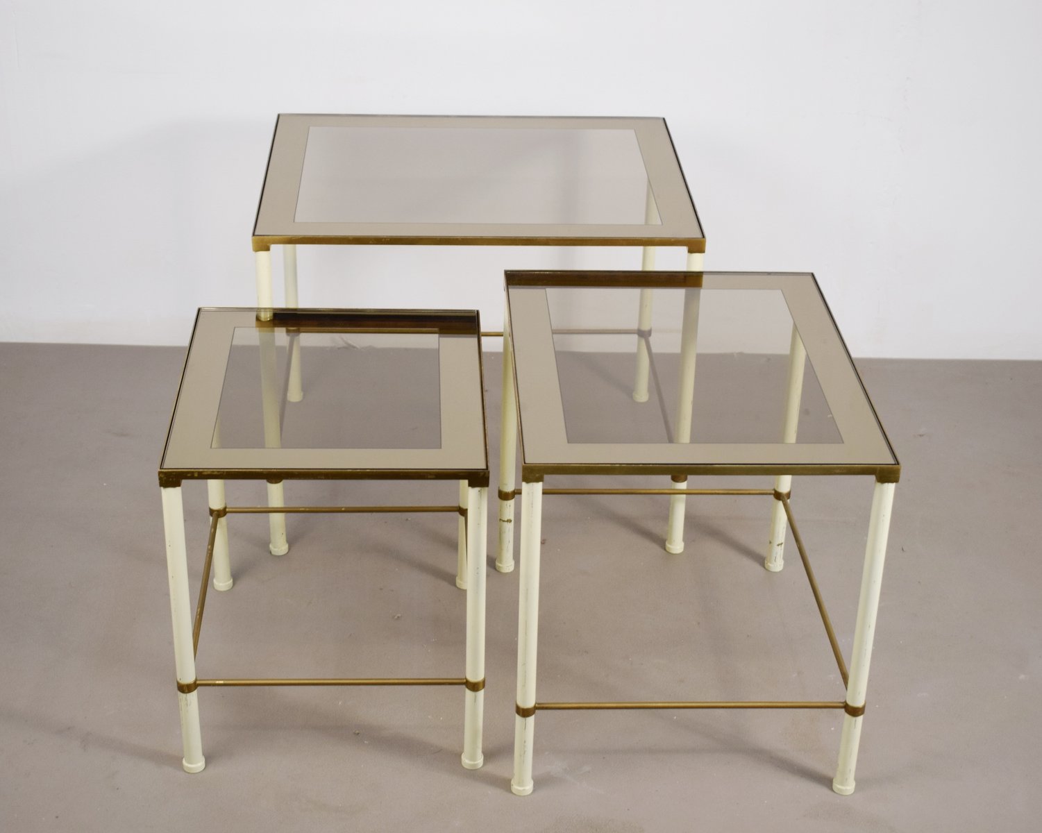 Tri Stackable Tables, Italy, 1960s, Set of 3 for sale at Pamono