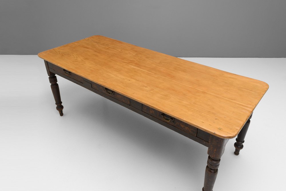 Pine Side Table, 1870s for sale at Pamono