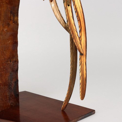 Copper Color Rooster Metal Sculpture for sale at Pamono