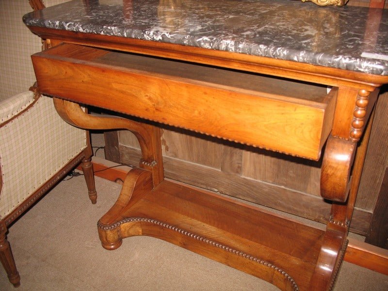 Walnut Restoration Console for sale at Pamono