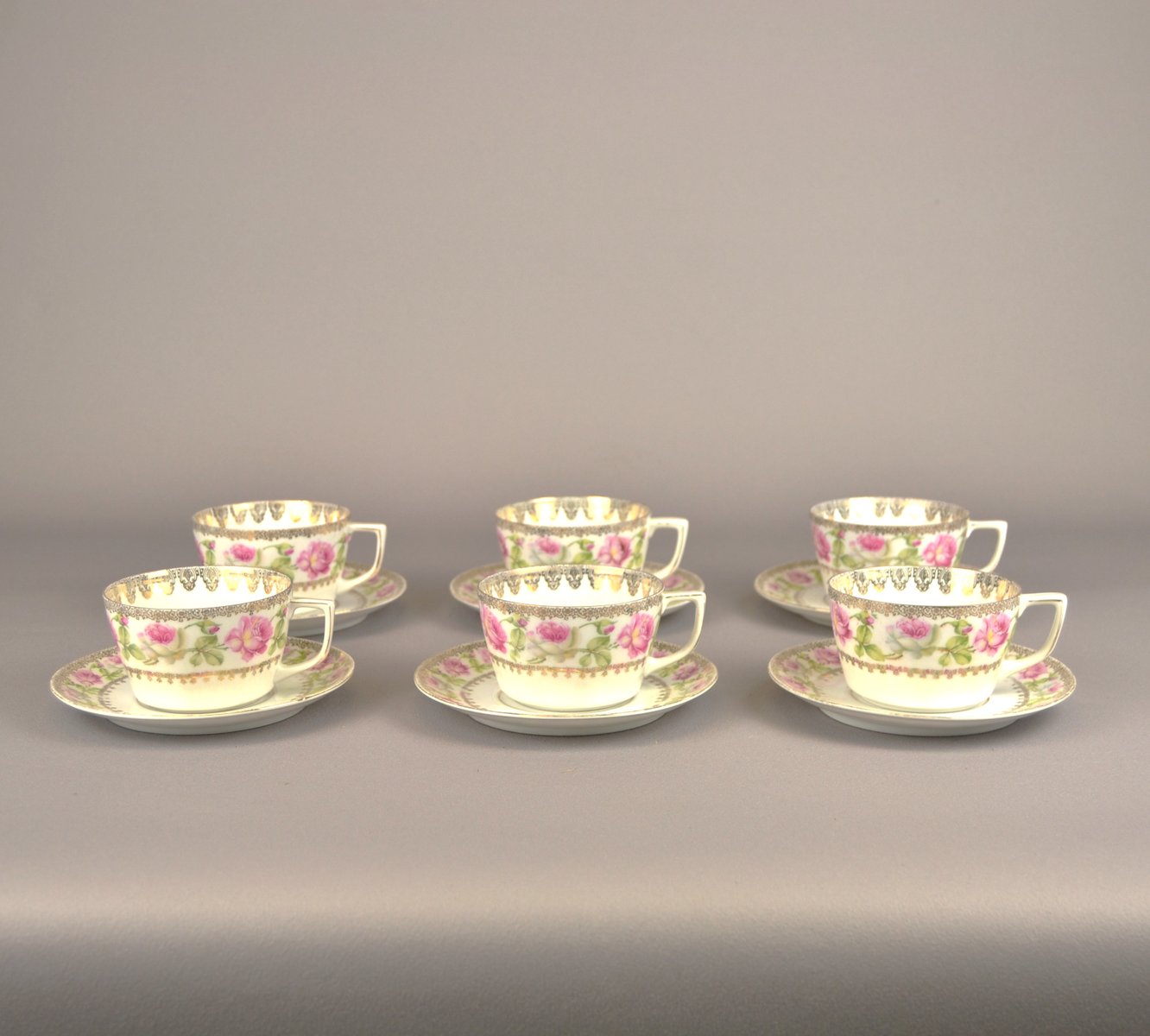 Austrian Tea Set, 1890s, Set of 6 for sale at Pamono