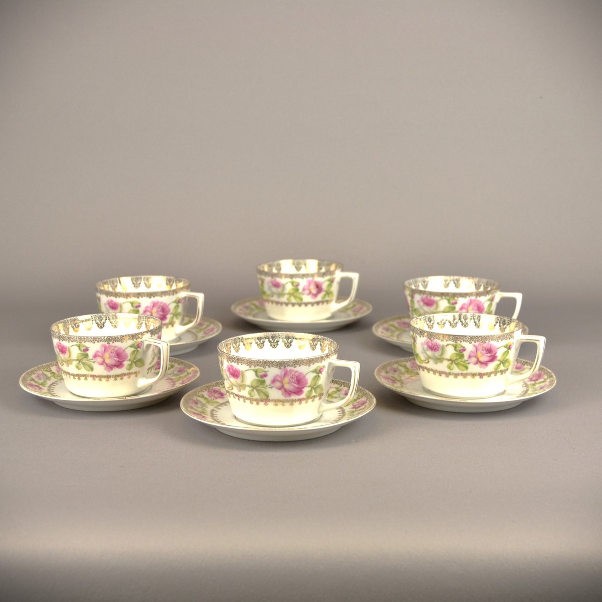 Austrian Tea Set, 1890s, Set of 6 for sale at Pamono
